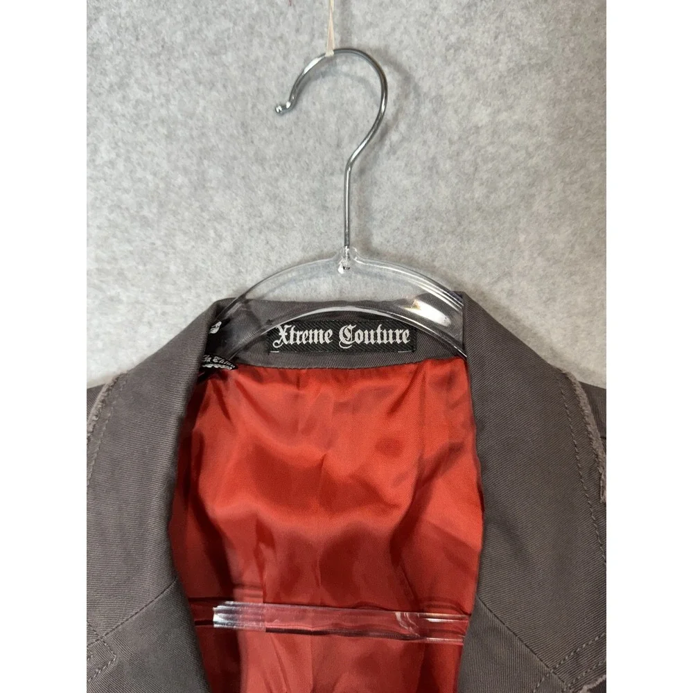 Suits & Blazers | Xtreme Couture Blazer Jacket Mens 4 Brown Red Graphic ...